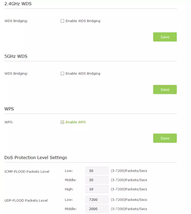 TP-LINK Archer C2600: Advanced nga menu sa firmware