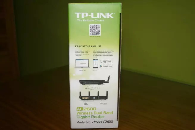 Wala nga kilid sa neyutral nga router TP-LINK Archer C2600