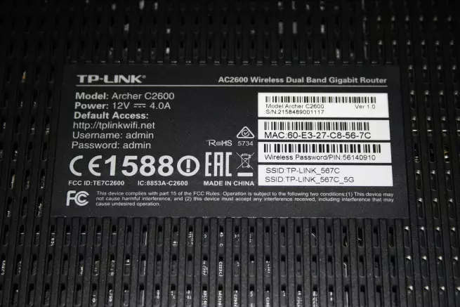 Nalepka za usmerjevalnik TP-LINK Archer C2600