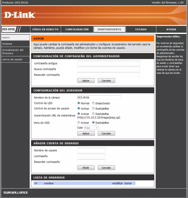 D-Link DCS-5010L Monitor 360: Anàlisi d'aquesta càmera Wi-Fi 25375_57