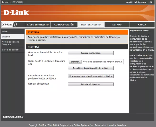 D-Link DCS-5010L ಮಾನಿಟರ್ 360: ಈ Wi-Fi ಕ್ಯಾಮರಾದ ವಿಮರ್ಶೆ 25375_58