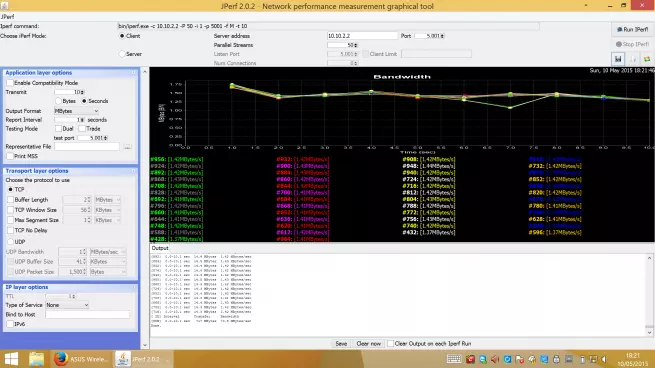 ASUS EA-AC87: Wi-FI AC1800 ಮತ್ತು ಗಿಗಾಬಿಟ್ ಈಥರ್ನೆಟ್ ಜೊತೆಗೆ ಈ ಸೇತುವೆ ಮತ್ತು AP ನ ವಿಶ್ಲೇಷಣೆ 25382_45