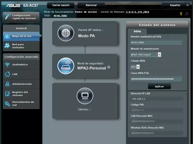 ASUS EA-AC87: Analysis of this bridge and AP with Wi-FI AC1800 and Gigabit Ethernet 25382_64