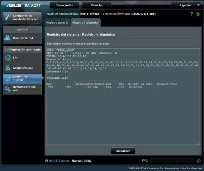 ASUS EA-AC87: Analysis of this bridge and AP with Wi-FI AC1800 and Gigabit Ethernet 25382_81