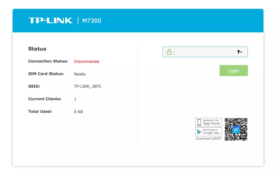 TP-LINK M7300-ə daxil olun