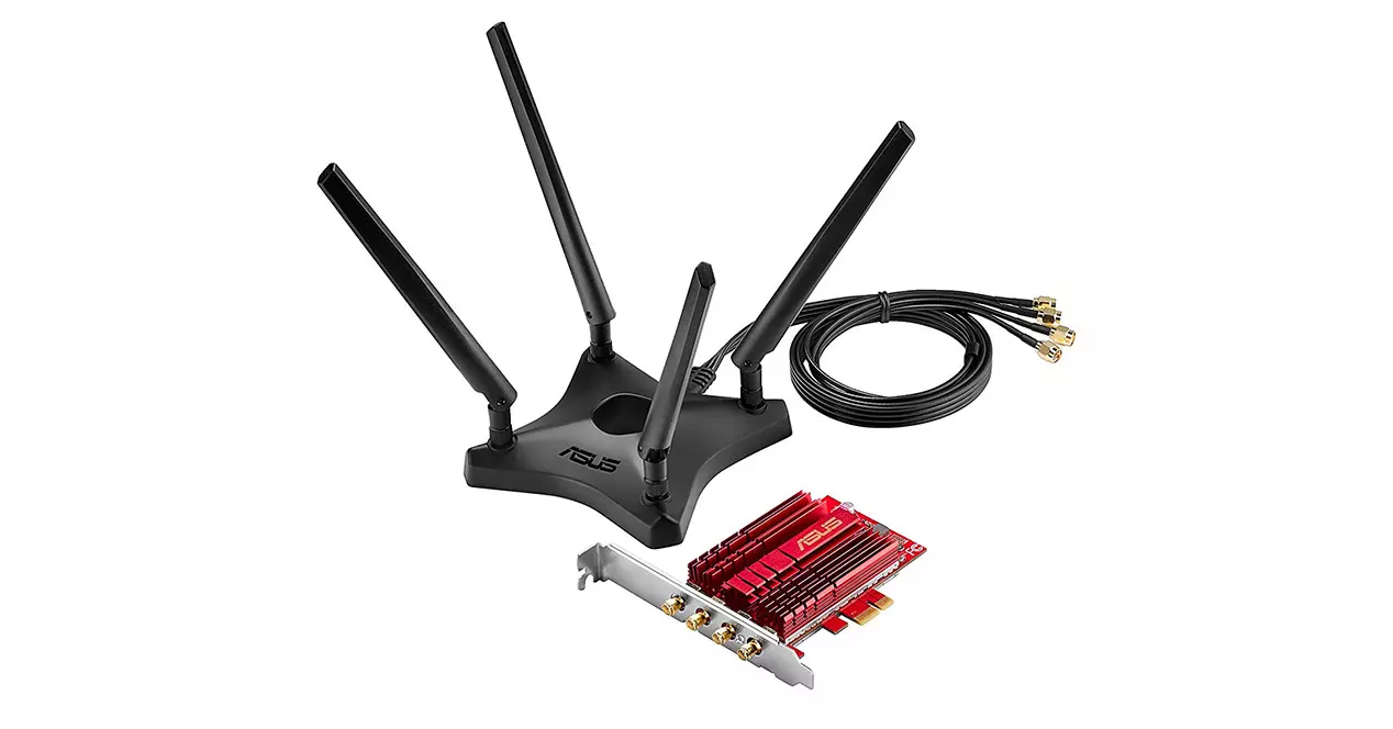 ASUS PCE-AC88: Analîza vê qerta Wi-Fi AC3100 PCI-e 25414_1