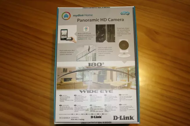 Zadnja stran ohišja IP kamere D-Link DCS-8200LH