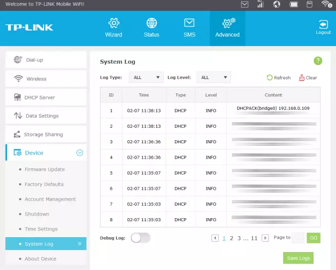 TP-LINK M7350: Ontleding van hierdie 4G-roeteerder met Wi-Fi N300 25427_54