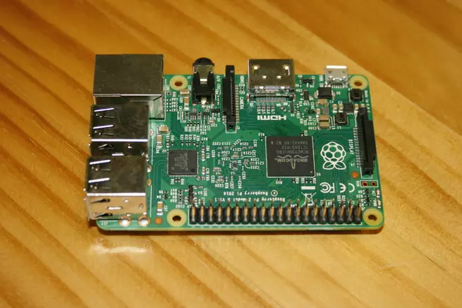 Vorderseite des Raspberry Pi 2