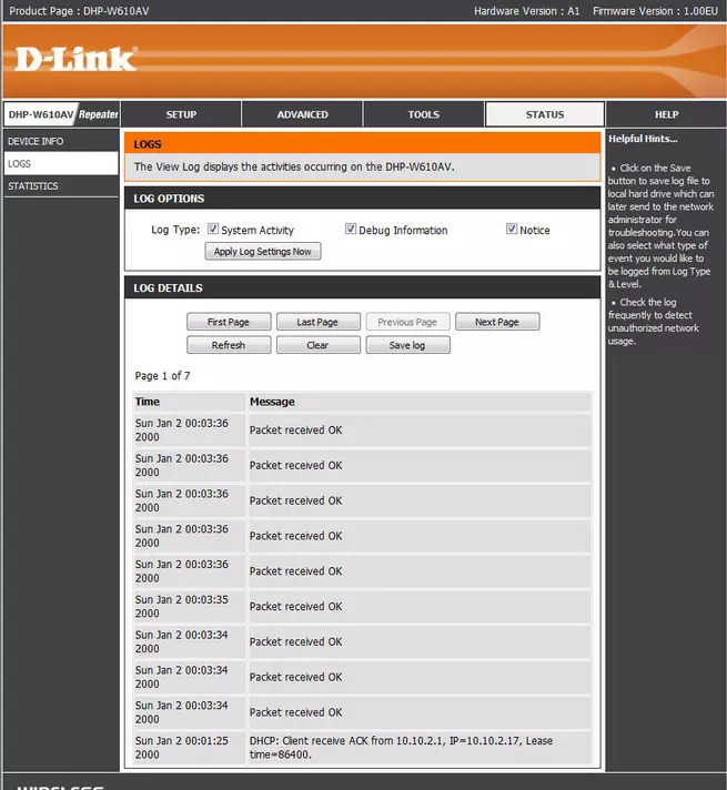 D-Link DHP-W611AV: Ezeknek az AC1000 PLC-knek az áttekintése AC1200 Wi-Fi-vel 25434_52