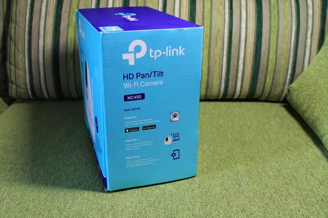 Ny antsipirian'ny lafiny iray amin'ny boaty fakantsary TP-Link NC450 IP