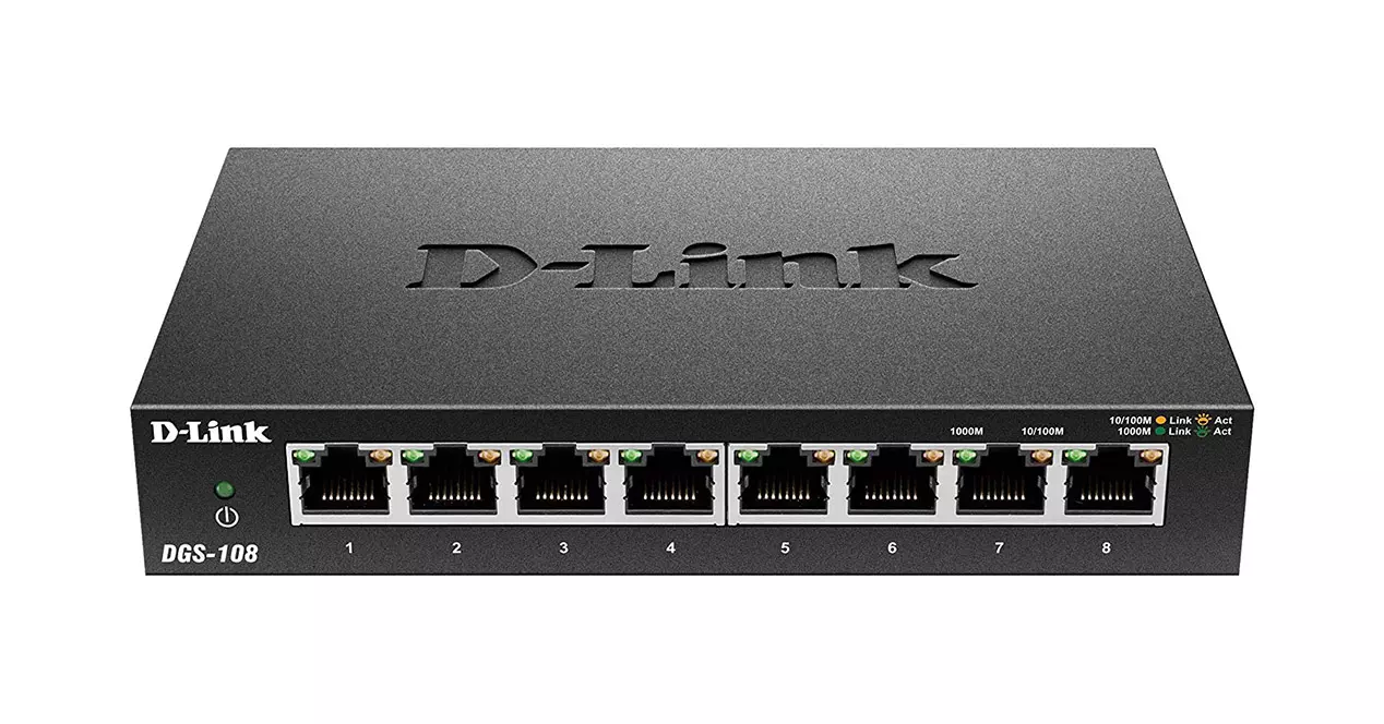 D-Link DGS-108: Преглед на този неуправляем комутатор с 8 гигабитови порта 25442_1