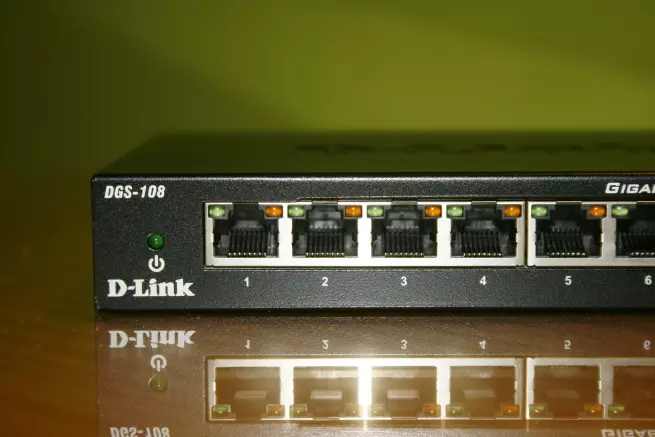 D-Link DGS-108 Ethernet porti