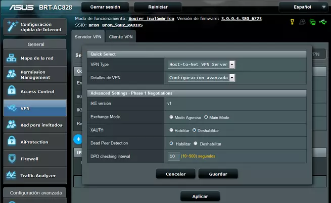 ASUS BRT-AC828: Analyse af denne Wi-Fi-router AC2600 Dual WAN og VPN 25445_102