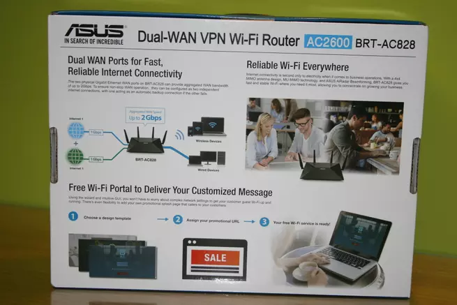 ASUS BRT-AC828 Neutral Router Box Πίσω