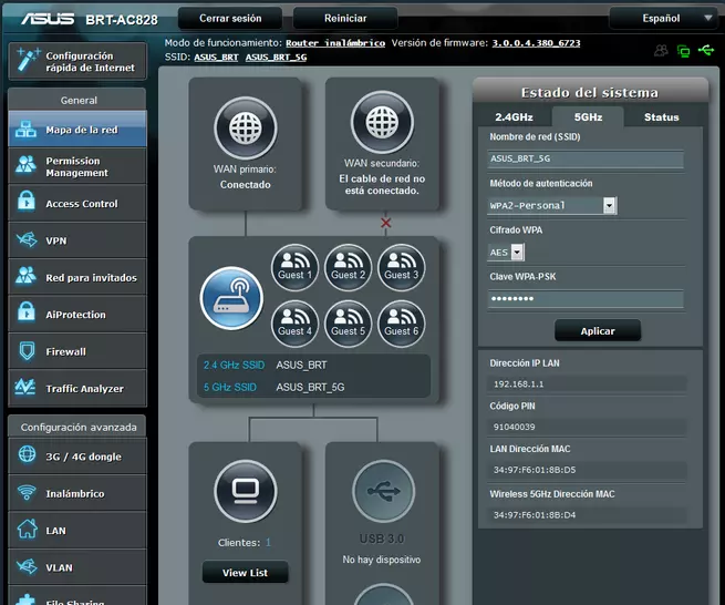 ASUS BRT-AC828: Analyse af denne Wi-Fi-router AC2600 Dual WAN og VPN 25445_83