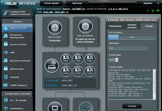 ASUS BRT-AC828: Iloiloga o lenei Wi-Fi router AC2600 Dual WAN ma VPN 25445_86