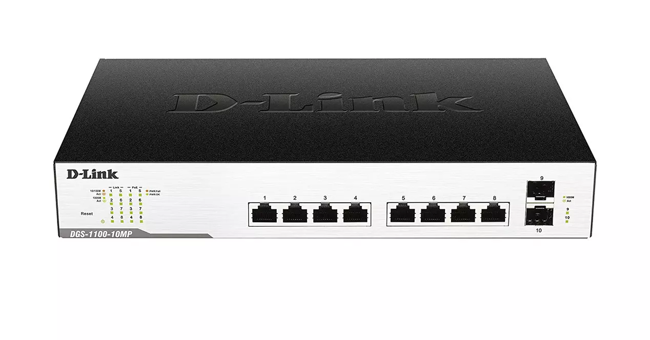 D-Link DGS-1100-10MP: Semakan suis terurus ini dengan PoE 25447_1