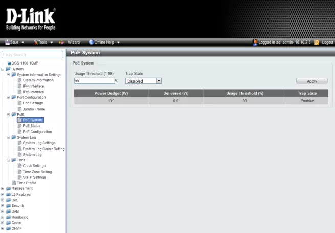 D-Link DGS-1100-10MP: ตรวจสอบสวิตช์ที่มีการจัดการนี้ด้วย PoE 25447_32