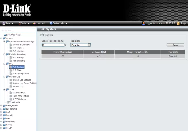 D-Link DGS-1100-10MP: ตรวจสอบสวิตช์ที่มีการจัดการนี้ด้วย PoE 25447_35