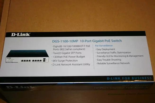 Tæknilegir eiginleikar hágæða rofans D-Link DGS-1100-10MP