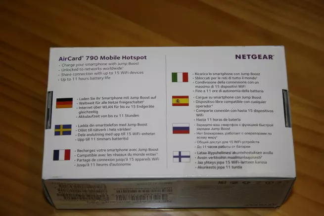 מארז NETGEAR AirCard AC790 High Performance MiFi 4G מאחור