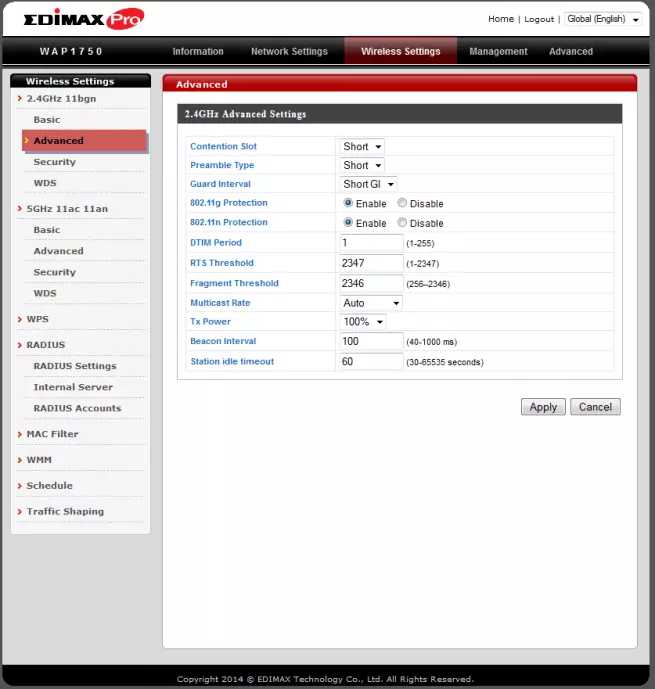 Edimax WAP1750: Analisis AP ieu sareng Wi-Fi AC1750 25468_54