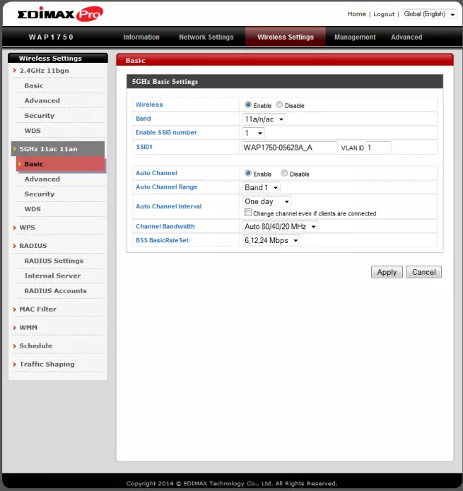 Edimax WAP1750: Analisis AP ieu sareng Wi-Fi AC1750 25468_57