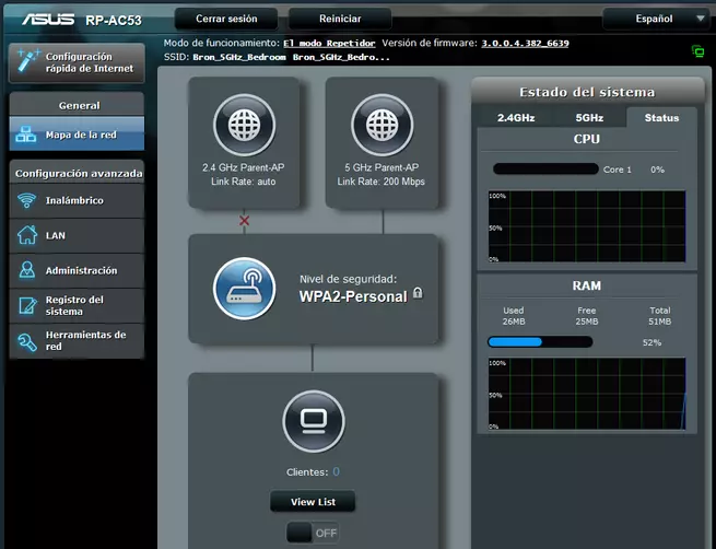 ASUS RP-AC53: Nyochaa nke AC750 dual-band Wi-Fi repeater 25473_36