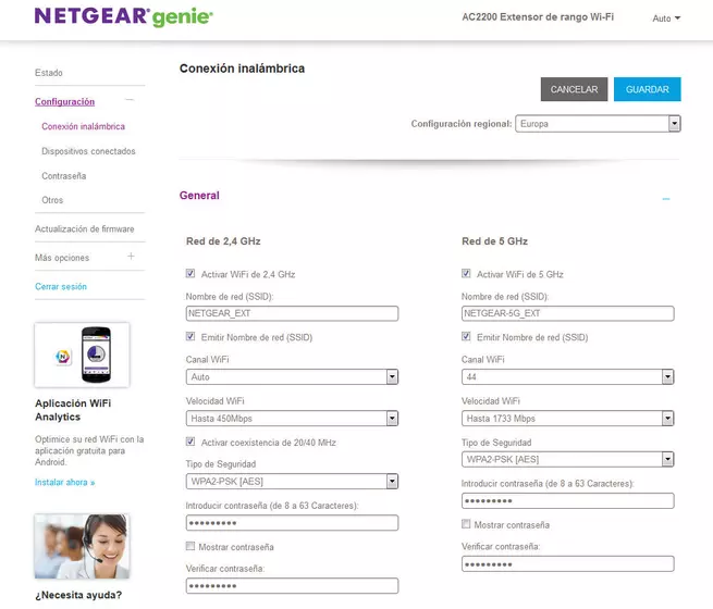 NETGEAR EX7300 Nighthawk X4: Famakafakana ity AC2200 WiFi repeater ity 25476_61