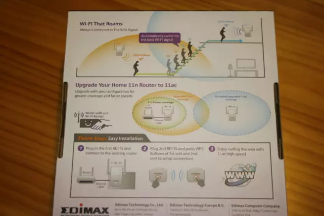 Tutvuge Edimax Gemini RE11S Mesh Wi-Fi süsteemikarbi tagaküljega