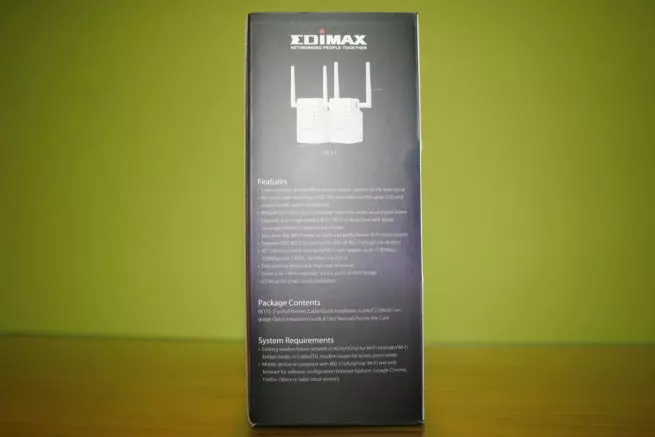 Edimax Gemini RE11S Mesh Wi-Fi စနစ်၏ ညာဘက်အကွက်