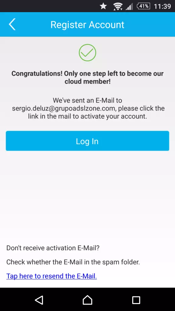 Asisten Android Aplikasi Foscam Log in