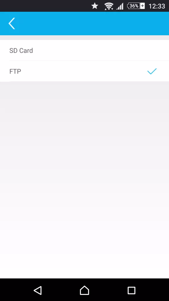 Foscam App ea Android: Tlhophiso ea tlhokomeliso