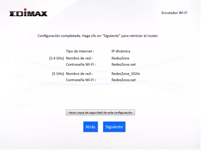 Asistente de configuración de Edimax EW-6478AC V2