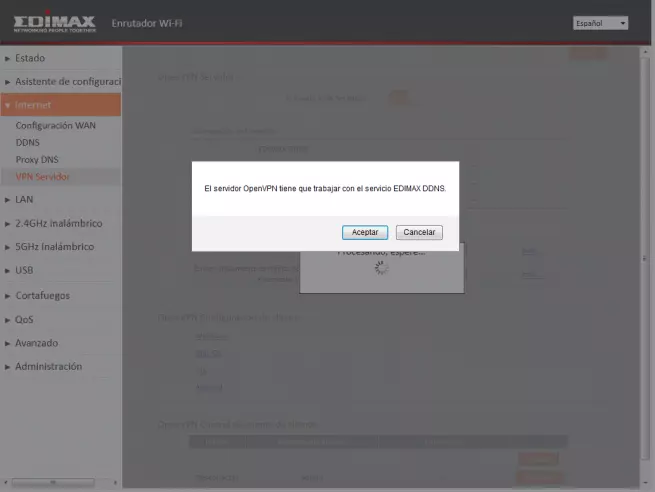 Servidor OpenVPN Edimax EW-6478AC V2