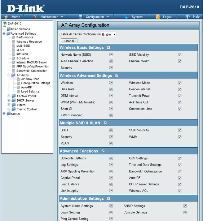 D-Link DAP-2610: ການທົບທວນຄືນຂອງມືອາຊີບ AP Wi-Fi AC1300 ແລະ PoE ນີ້ 25511_56