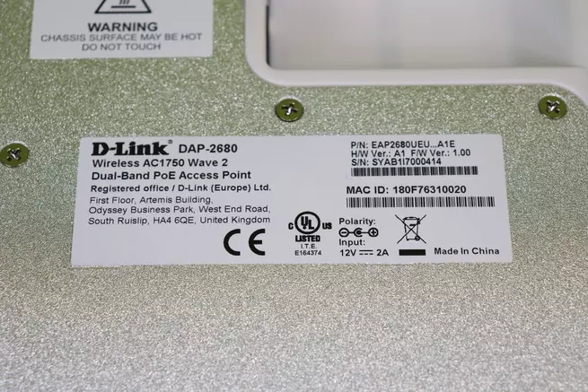 Professional AP D-Link DAP-2680 tafsilotlari bilan stiker