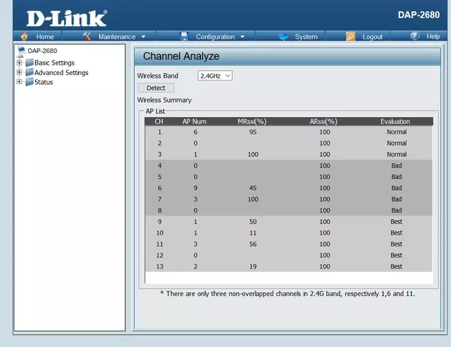 D-Link DAP-2680: Ndemanga za katswiriyu PoE AP wokhala ndi AC1750 Wi-Fi 25512_56