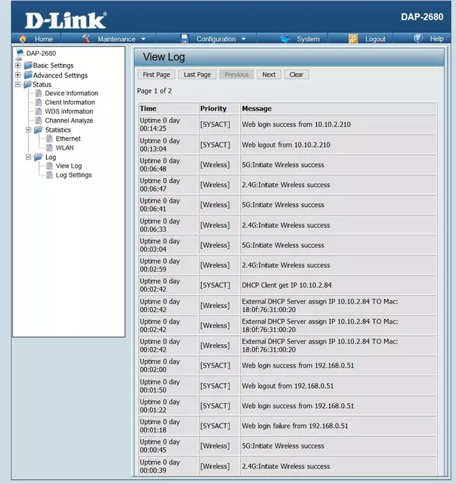 D-Link DAP-2680: AC1750 وائي فائي سان هن پروفيشنل PoE AP جو جائزو 25512_58