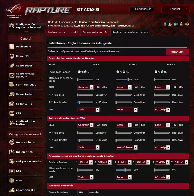 ASUS ROG Rapture GT-AC5300: හොඳම සූදු රවුටරය පිළිබඳ විශ්ලේෂණය 25541_121