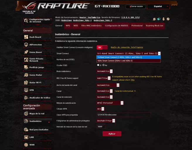 ASUS ROG Rapture GT-AX11000: Nazarin wannan na'ura mai ba da hanya tsakanin hanyoyin sadarwa 25542_107