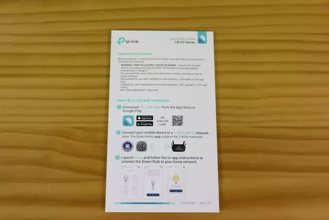 TP-Link LB130 Smart Light Bulb Quick Guide