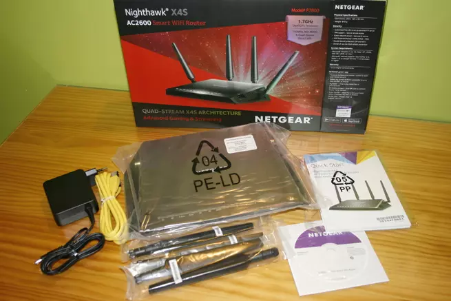 NETGEAR R7800 Neutral Router Box Box Yaliyomo
