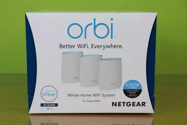 NETGEAR orbi RBK23 hálós Wi-Fi rendszer tok elöl