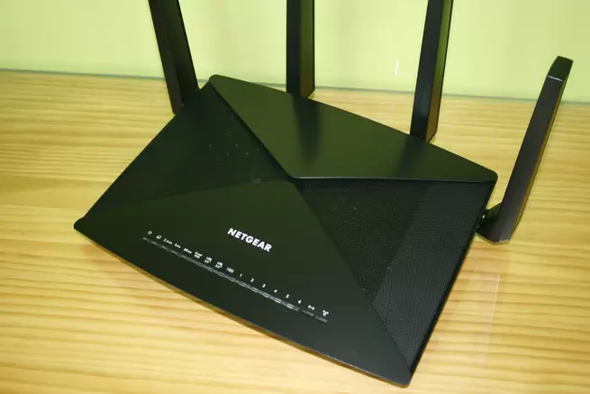 View of the NETGEAR R9000 Nighthawk X10 router in all its glory