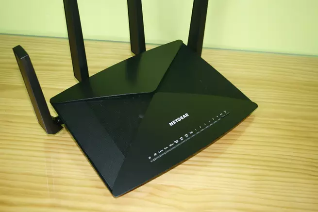 View of the NETGEAR R9000 Nighthawk X10 router in all its glory