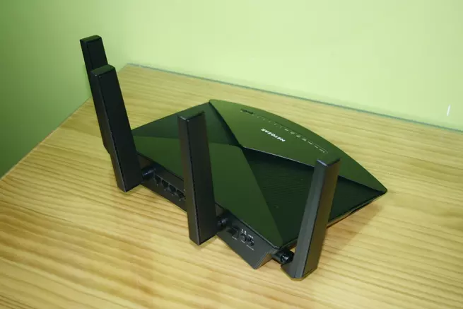 View of the NETGEAR R9000 Nighthawk X10 router in all its glory