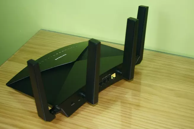 View of the NETGEAR R9000 Nighthawk X10 router in all its glory