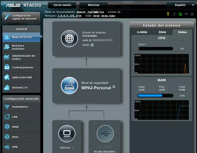 ASUS RT-AC51U: Greining á þessum hlutlausa beini með Wi-Fi AC750 25585_53